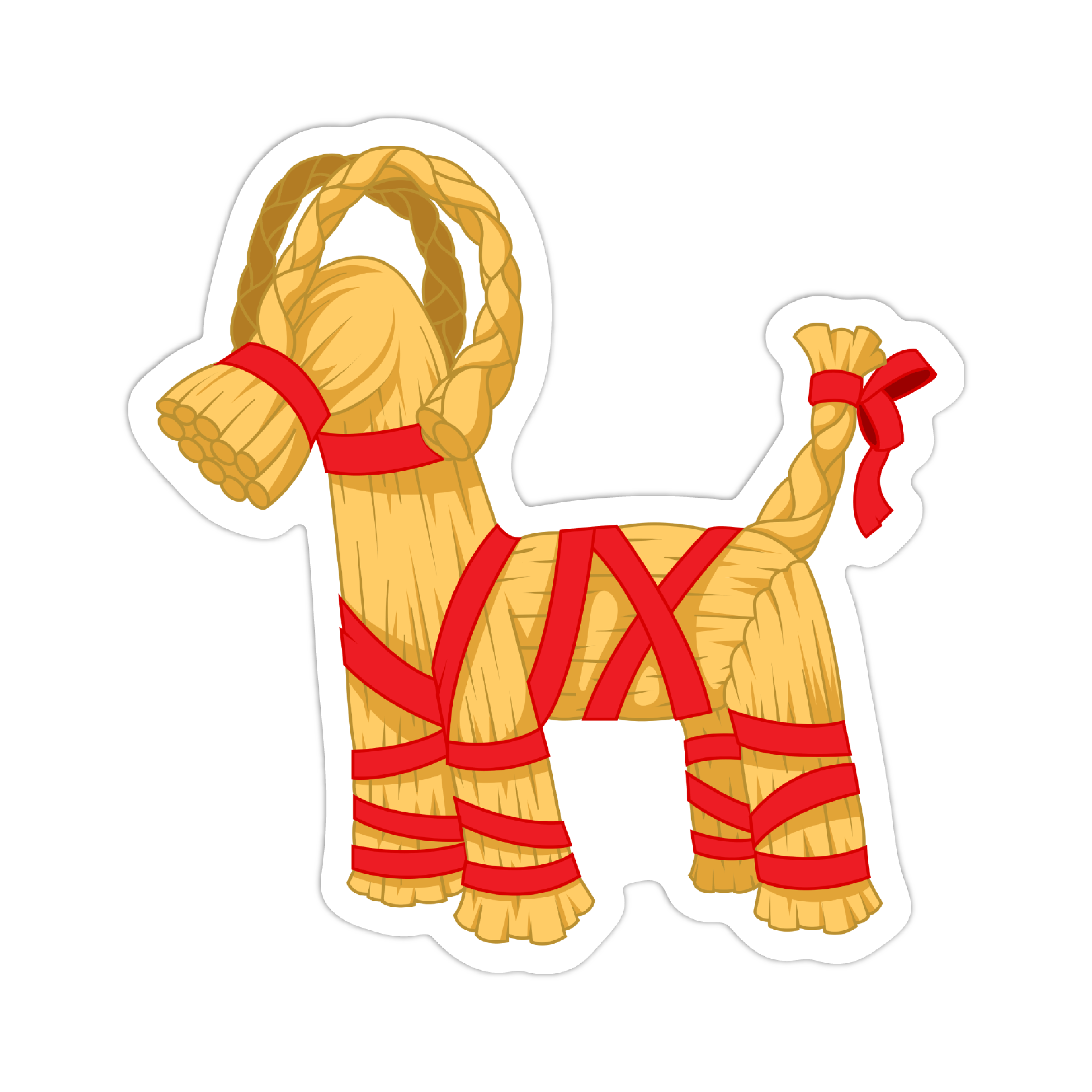 Jul Goat Sticker – Scandinavian Design Studio